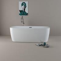China 170x80x58cm Acrylic Soaking Tub With Center Drain for sale