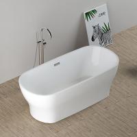 China Acrylic Freestanding Soaking Tub Bathroom Remodeling With Overflow Drain for sale