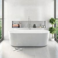 China Fresh Pure Acrylic Sheet Free Standing Bathtub With Faucet 5 Years Warranty for sale