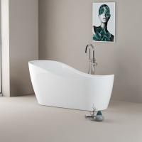 China Contemporary Bathroom Freestanding Soaking Bathtub With Center Drain Placement for sale