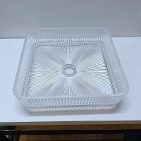 China Transparent Glass Countertop Bathroom Sinks No Overflow Included for sale
