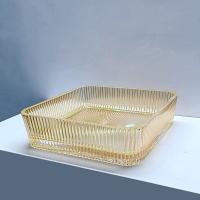China 12mm Thickness Glass Vessel Basins No Hole Faucet Mounting For Contemporary Bathrooms for sale