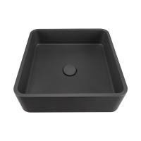 China Square Concrete Wash Basin With Matte Finish Without Overflow for sale