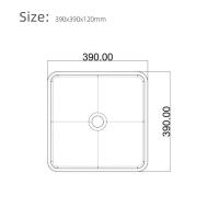 China Square Concrete Wash Basin With Matte Finish Without Overflow for sale