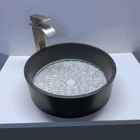 China Round Shaped Glass Basin Sink CUPC Certified 400*400*120mm for sale