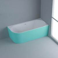 China Fresh Acrylic Free Standing Bathtub White Customized Color For Bathroom for sale