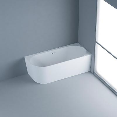 China Fresh Acrylic Free Standing Bathtub White Customized Color For Bathroom for sale