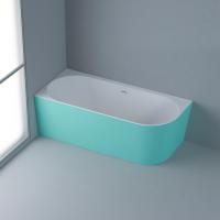 China Matt Brown Long Lasting Soaking Bathtub Fresh Pure Acrylic Material for sale