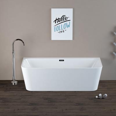 China Fresh Pure Acrylic Sheet Free Standing Bathtub 150cm 160cm 170cm 180cm Size for sale