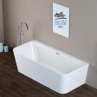 China Fresh Pure Acrylic Sheet Free Standing Bathtub 150cm 160cm 170cm 180cm Size for sale