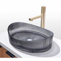 China Modern Die Casting Glass Wash Basin countertop Mounted Glass Sink Bowl for sale