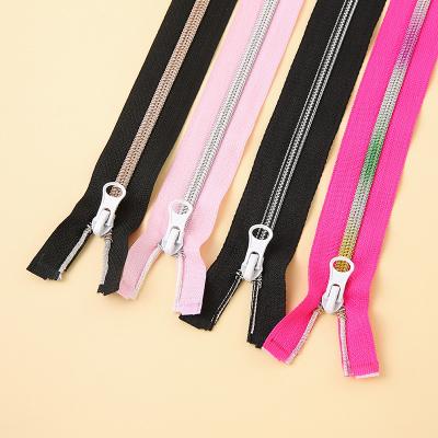 China Sleek Design Nylon Zippers 5# Heavy Duty Open Ended Zips For Garment for sale