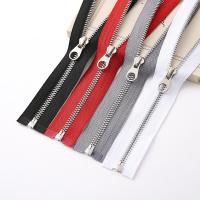 China Auto Lock 5# Colored Metal Zippers For Shoes Clothing Bags And Garments for sale