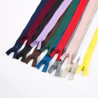 China Security Semi Auto Lock #3 Invisible Zippers Nylon Close End Zipper Customizable for sale