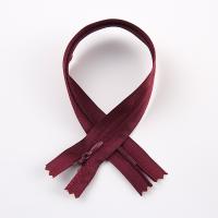China Lightweight Sport Semi Auto Lock Zipper #3 Invisible Nylon Zipper Impact Resistant for sale