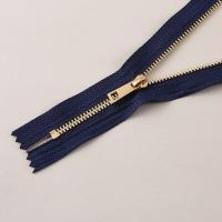 China Weather Resistant #3 Metal Zippers Permanent Closed End Zippers for sale