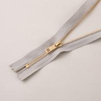 China Long Lasting Fashionable Metal Zippers #3 Close End Zippers With Ergonomic Pull Tabs for sale