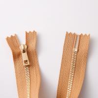 China Lightweight Metal Zippers 3# Close End Auto Lock Slider Zipper For for sale