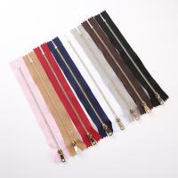 China Anti Rust Heavy Duty Metal Zipper #3 Closed End Zipper Smooth Operation for sale