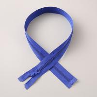 China Functional Stylish #3 Nylon Plastic Teeth Zippers Blue Color With Secure Closure for sale