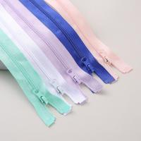 China Durable Flexible 3# Nylon Coil Separating Zipper Color Matching For Garments for sale