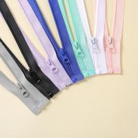 China Custom #3 Nylon Plastic Teeth Zipper For Luxury Fashion Garments for sale