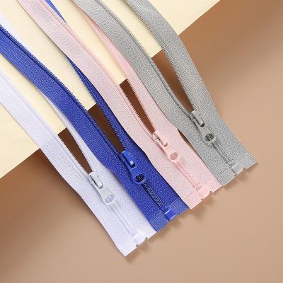 China Compact Tight Closure Heavy Duty Nylon Zipper #3 With Spiral Nylon Teeth for sale