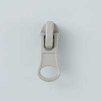 China Lightweight 3# Auto Lock Slider Grey Nylon Zipper Slider Scratch Resistant Surface for sale
