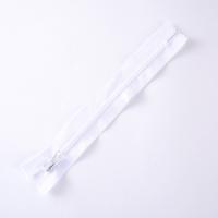China Compact #5 Resin White Teeth Zipper Close End Zippers For Garment Bags for sale