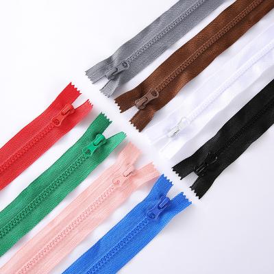 China Eco Conscious Resin Zipper #5 Close End Zippers For Organic Clothing for sale