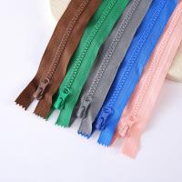 China Durable Resin Zipper #5 Closed End Zipper Snag Free Finish For Garments for sale