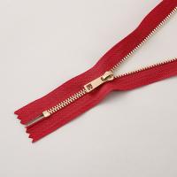 China Compact #3 Metal Close End Zipper For Jeans Polished Finish Eco Friendly for sale