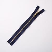 China 3# Black Open End Metal Zippers With Precision Molded Metal Teeth for sale
