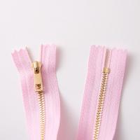China Smooth 3# Teeth Metal Zippers Closed End Long Lasting Closures For Fashion Industry for sale