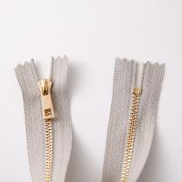 China #3 Smooth Metal Zippers Close End Zippers Rust Proof Electrophoretic Plating for sale