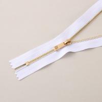China Smooth Gliding 3# Metal Zippers Weather Resistance Closed End Zipper For Handbags for sale