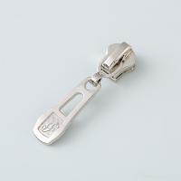 China Silver #5 Metal Zipper Slider Rust Resistant With Customizable Finishes for sale