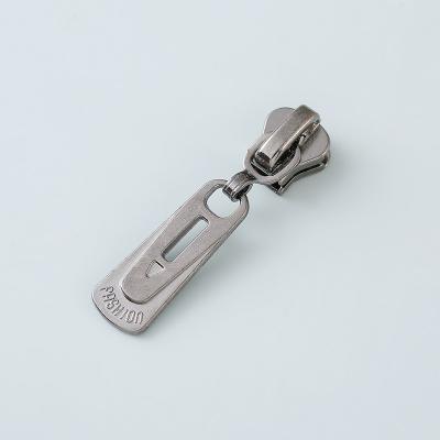 China 5 Inch Replacement Metal Zipper Sliders With Decorative Electroplating For Garment for sale