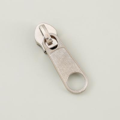 China All In One Smooth Nylon Zipper Slider #3 - #10 Silver Finish Lightweight Durability for sale
