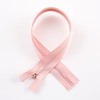 China #3 Nylon Pink Invisible Zipper Seamless Look Sport Zipper For Sewing for sale