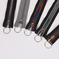 China Lightweight Resin Coil Zipper #5 Gold Tooth For Designer Suitcases for sale