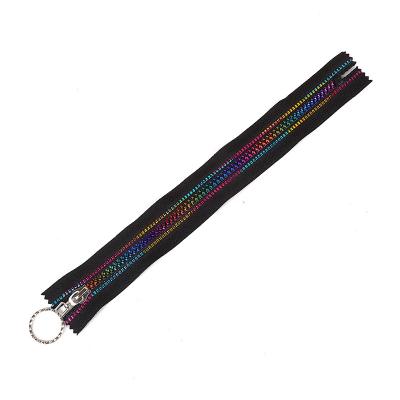 China Hiking Backpacks #5 Resin Coil Zipper Open End Design Long Lasting With Golden Coating for sale