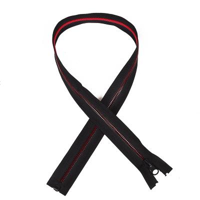China Corrosion Resistant #5 Resin Coil Zipper Double Open End For Workwear for sale