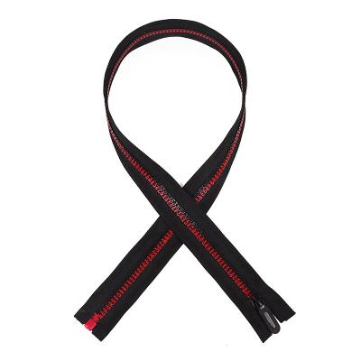 China Precision Molded Teeth #5 Resin Coil Zipper With Flame Retardant Coating for sale