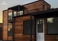 China Customized 2 Story Modular Prefab Villa With Light Steel And Sandwich Panel for sale