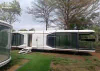 China Customized White Space Capsule Hotel with Steel Security Door and Panoramic Balcony for sale