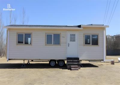 China Prefab Tiny House With Trailer Hook And Foot Support for sale