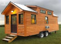 China Light Steel Structure Trailer Prefabricated Tiny House With Loft Layout For 2 People for sale