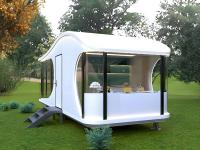 China Blueharbor Smart Mobile House / Prefab Galvanized Steel Frame Space Capsule House for sale