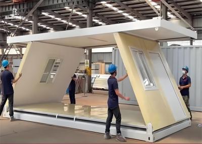 China Easy-to-Install Z-shaped Expandable Prefab House With 4 Windows And 1 Door Ground Live Load 2.0 KN/m2 for sale